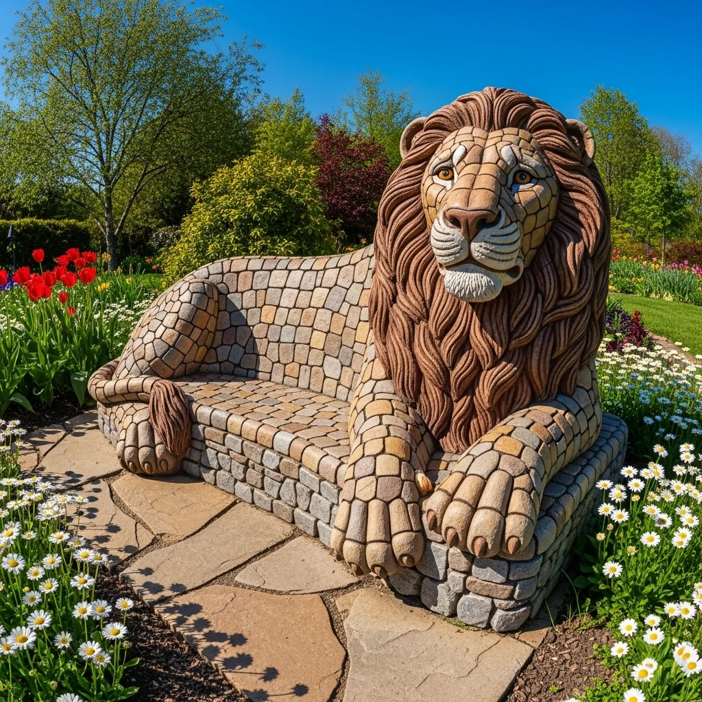 Stone Animal Patio Benches: Where Whimsy Meets Timeless Outdoor Design