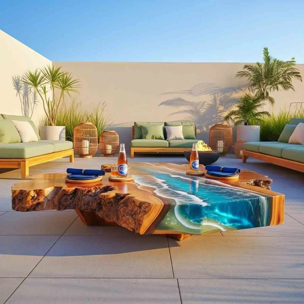 Epoxy Scene Patio Tables: Redefining Outdoor Elegance and Functional Art