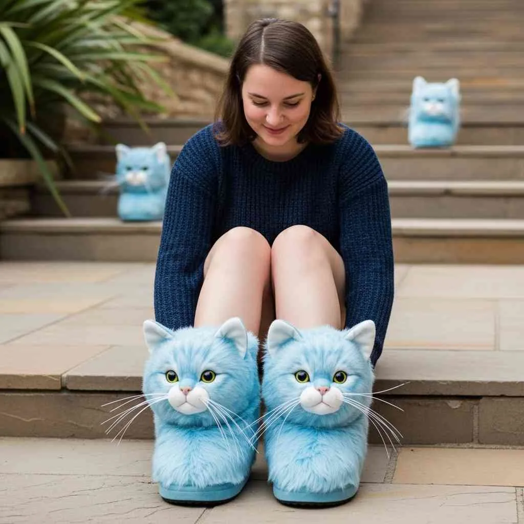 Discover the Cozy Charm of Fluffy Cat Boots - Perfect Winter ...