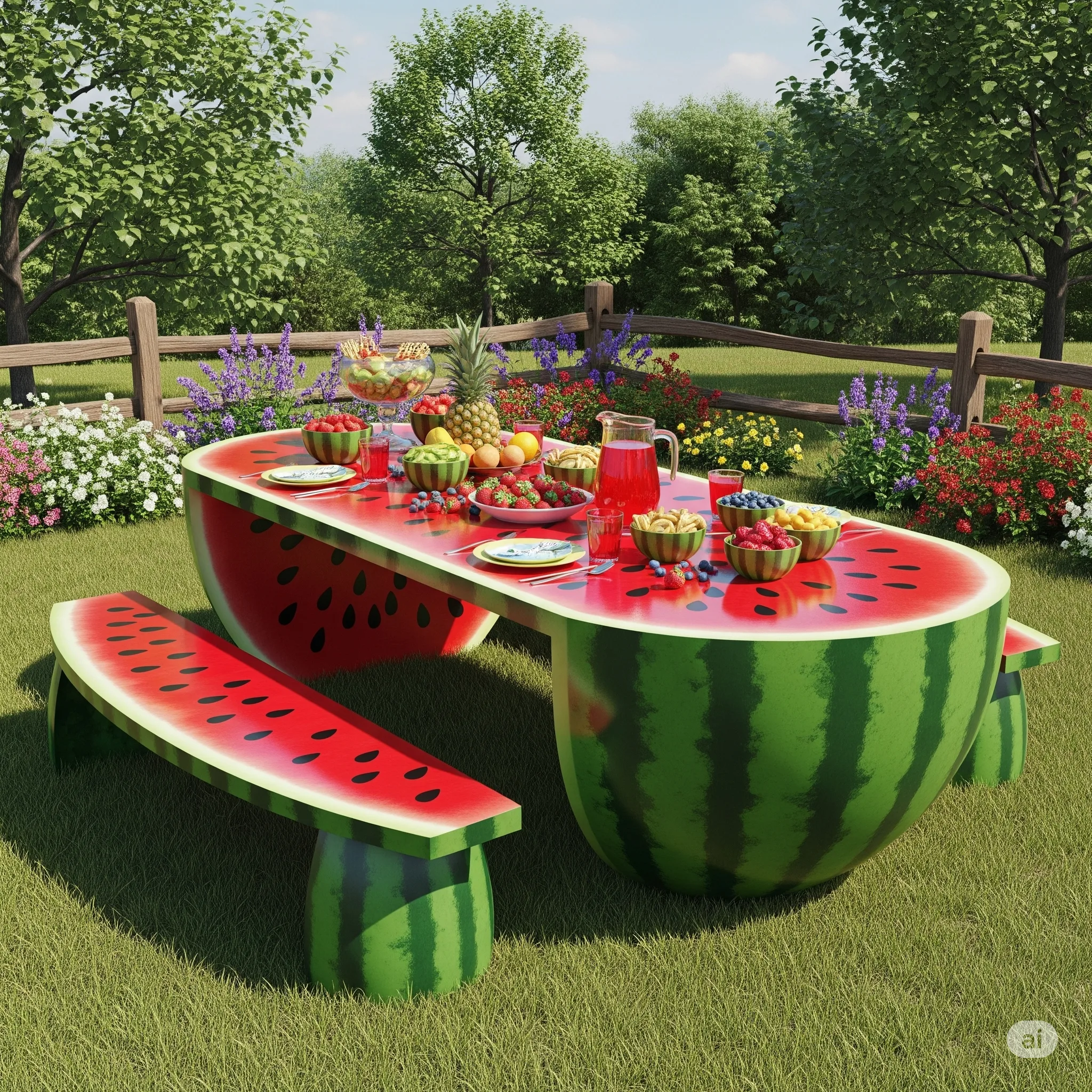 Fruit Shaped Picnic Tables: A Sweet Blend of Style and Function