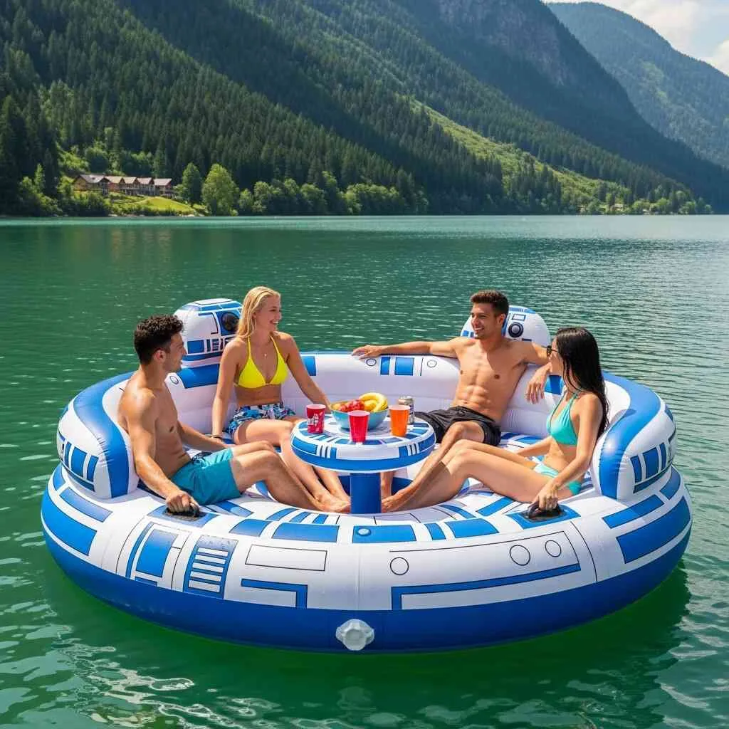 Dive into the Fun: Experience the Magic of Inflatable Star Wars Lake Floats for Your Summer ...