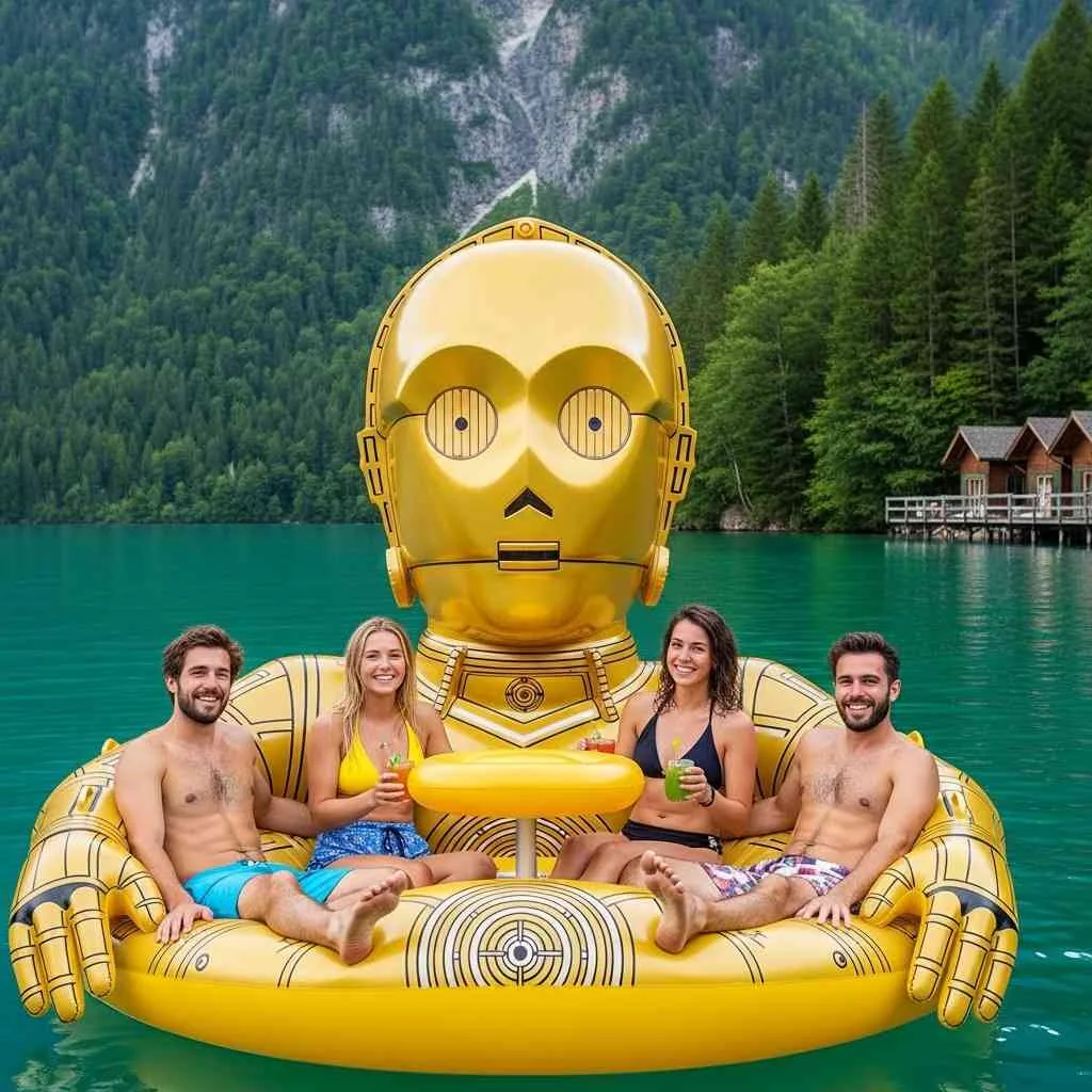 Dive into the Fun: Experience the Magic of Inflatable Star Wars Lake ...