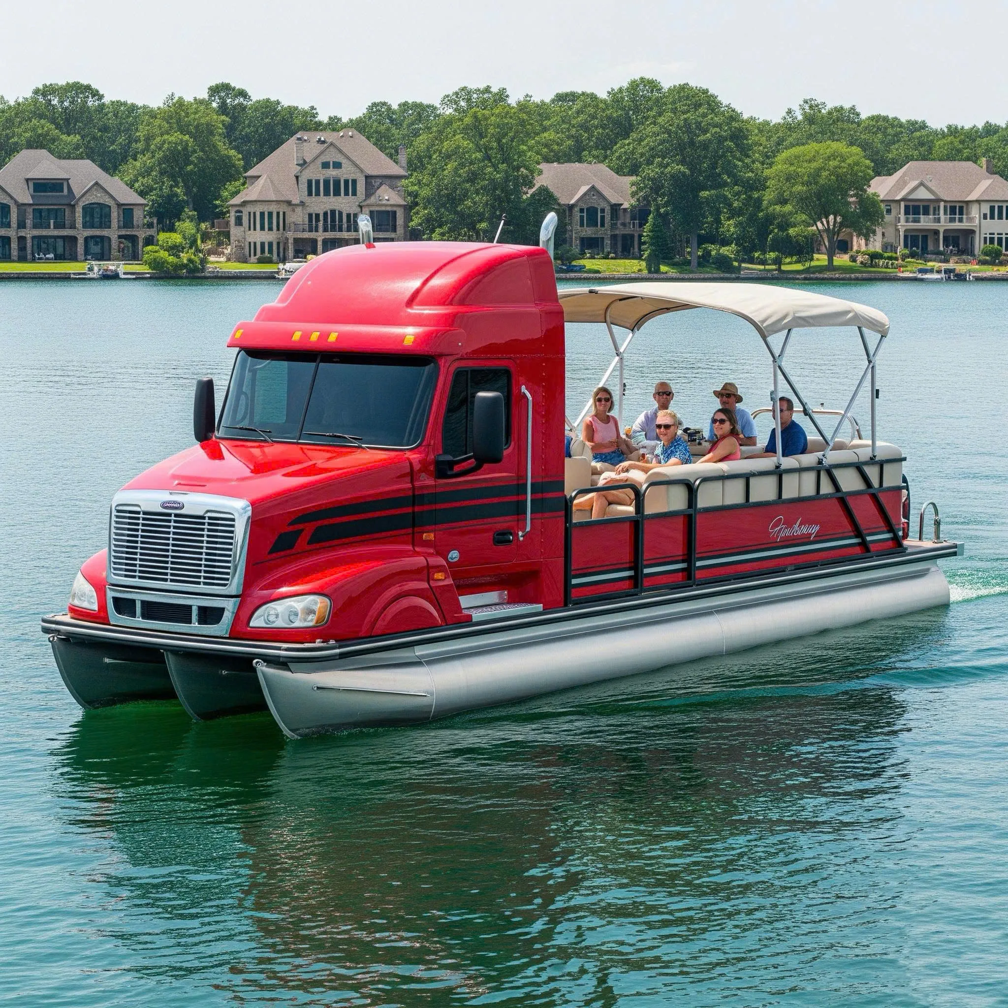 Unveiling the Power and Versatility of the Semi-Truck Pontoon - A Game ...