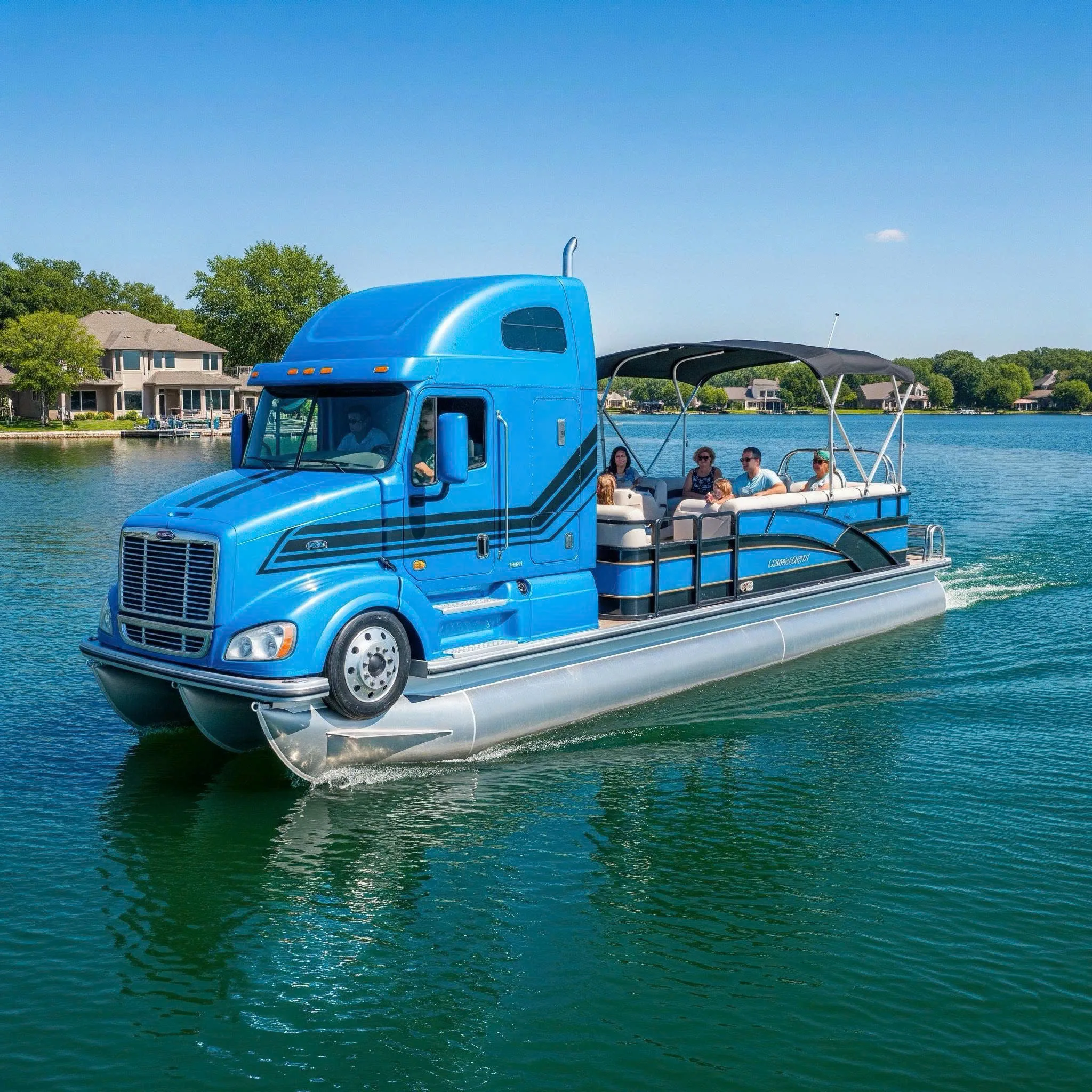 Unveiling the Power and Versatility of the Semi-Truck Pontoon - A Game ...