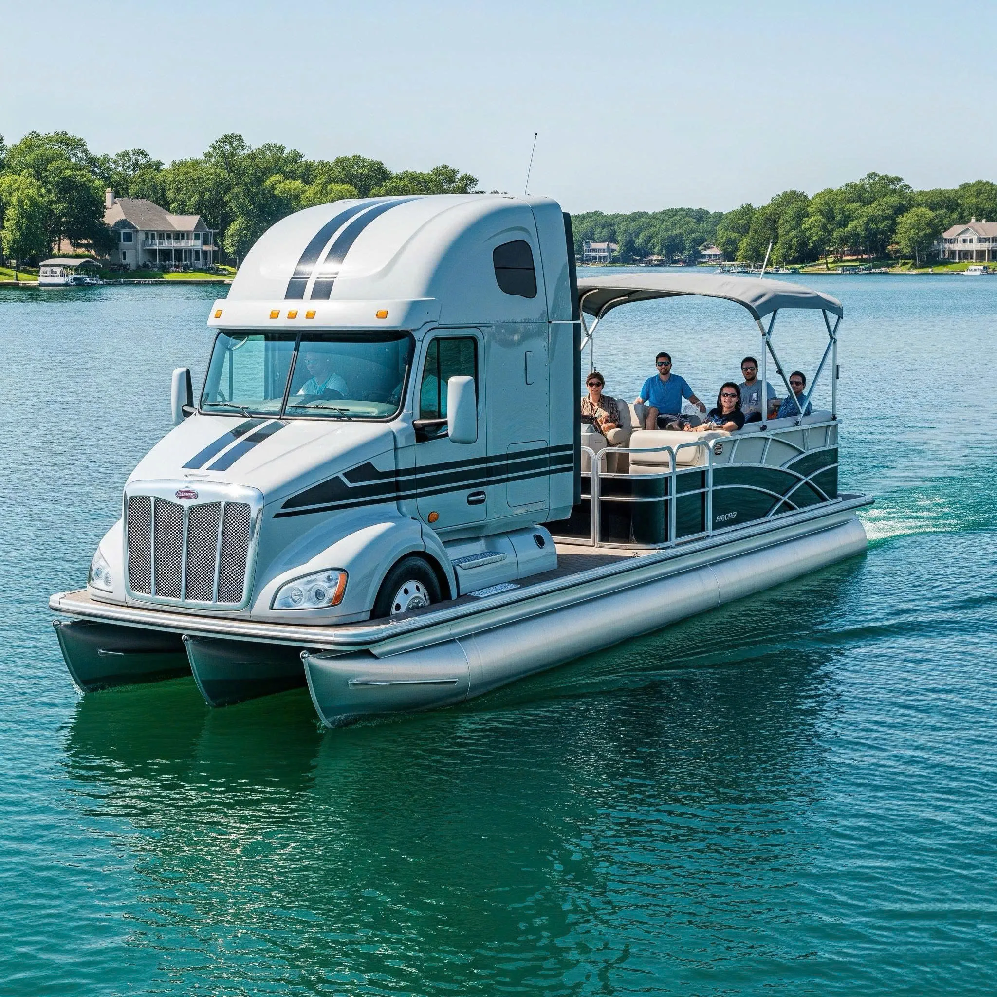 Unveiling the Power and Versatility of the Semi-Truck Pontoon - A Game ...