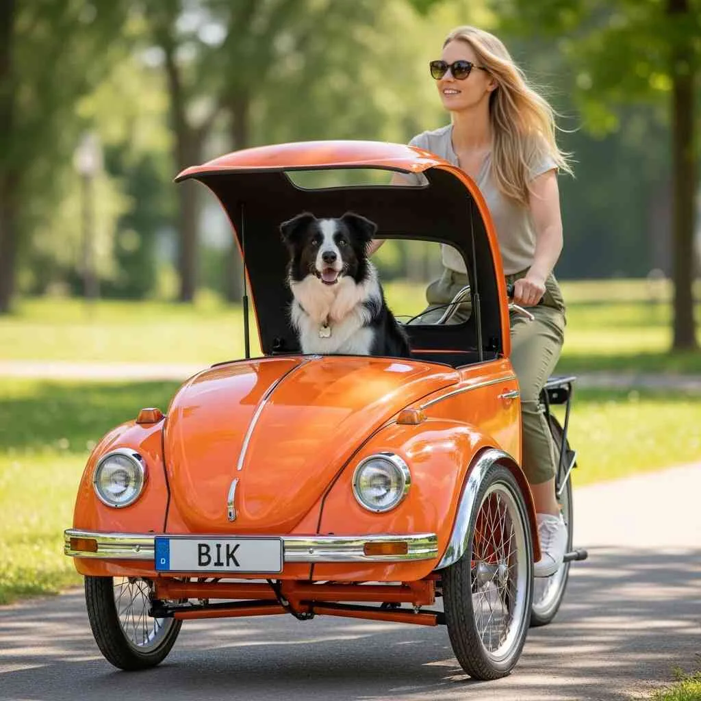 VW Beetle Inspired Pet Cargo Bike: Revolutionizing Pet-Friendly Travel