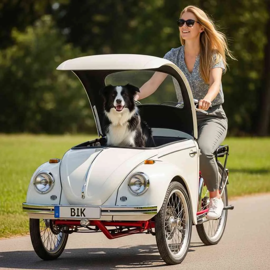 VW Beetle Inspired Pet Cargo Bike: Revolutionizing Pet-Friendly Travel