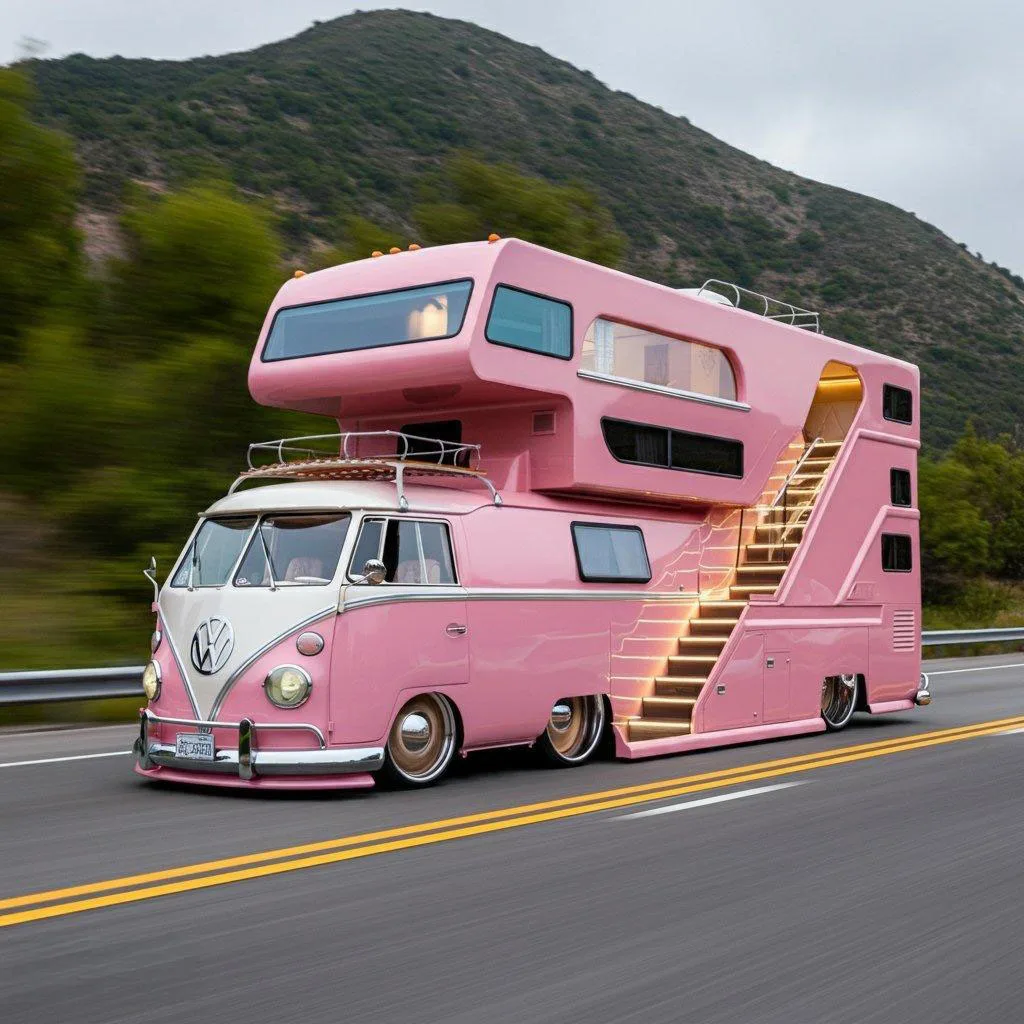 Navigating the Future: The VW Bus Inspired Futuristic RV Redefining Road Travel
