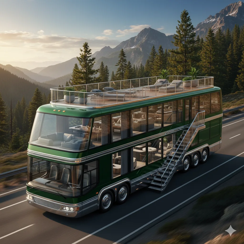 Discover the Wonders of a 3-Storey RV - The Ultimate Travel Home on Wheels