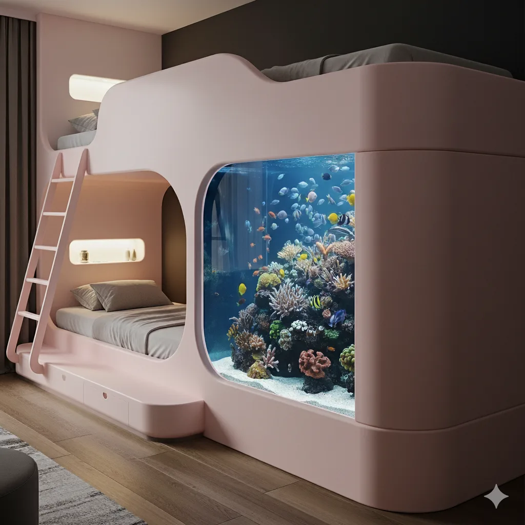 Dive into Unique Comfort: Exploring the Magic of Aquarium Bunk Beds for ...