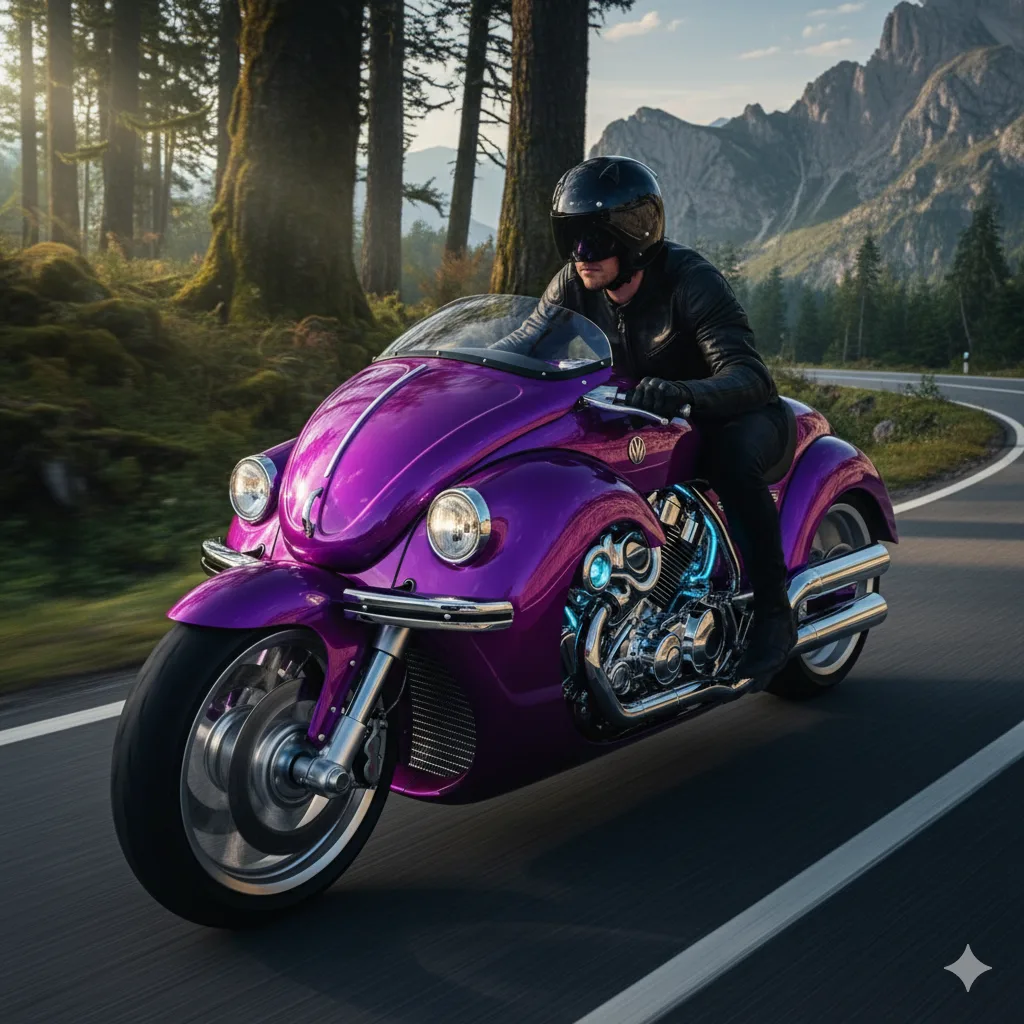 Rediscovering Nostalgia: The Charm of the Classic VW Beetle Motorcycle