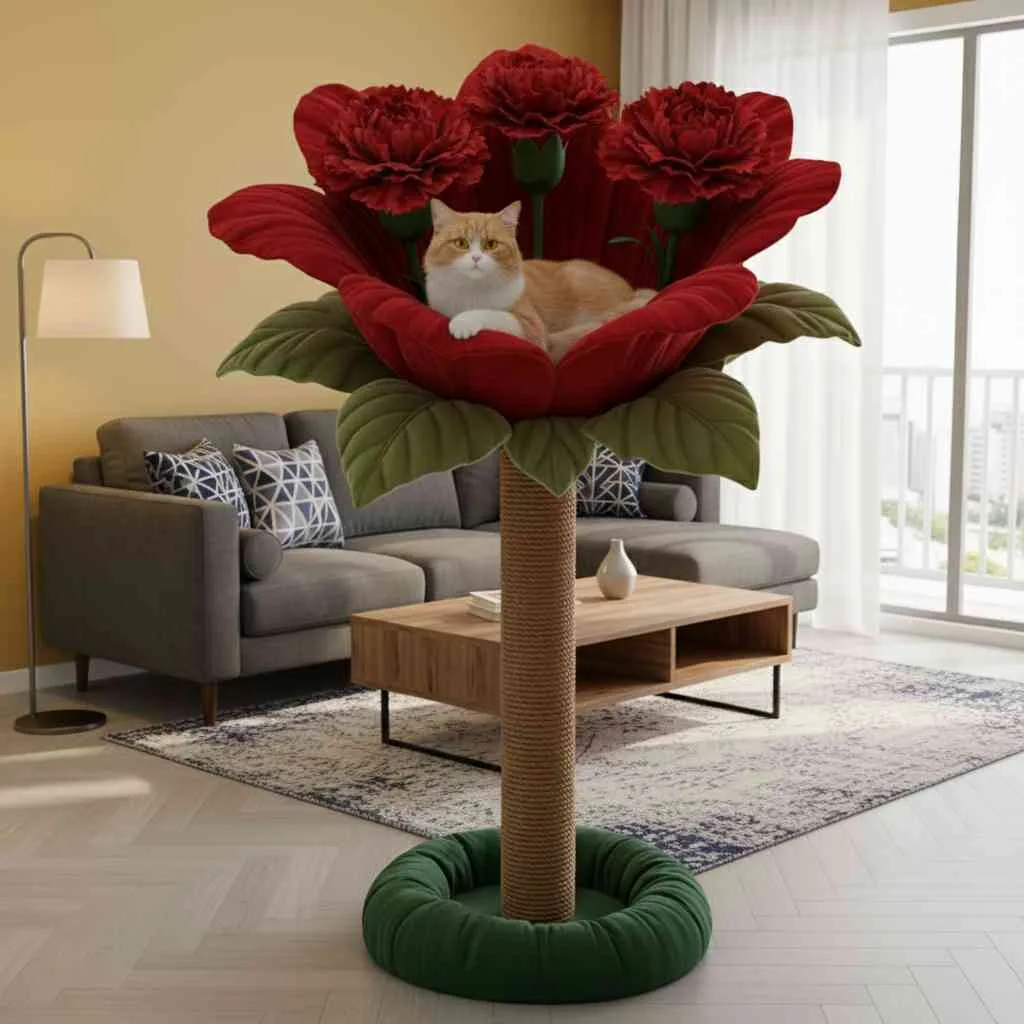 Brighten Your Cat's World with Vibrant Flower Cat Trees - Nature ...