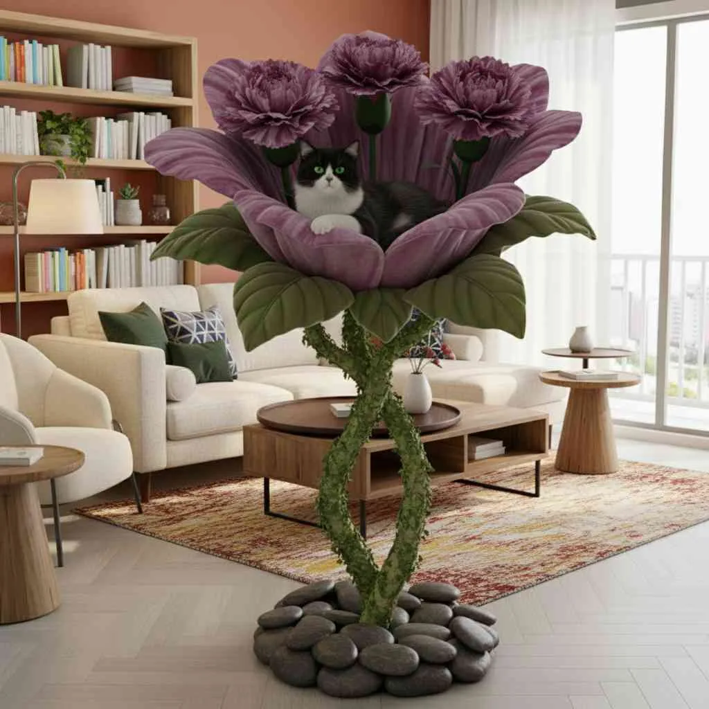 Brighten Your Cat's World with Vibrant Flower Cat Trees - Nature ...