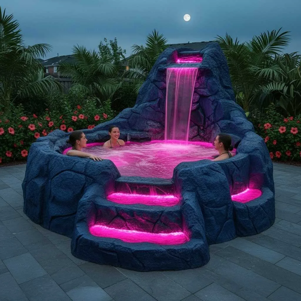 Experience the Magic of the Stunning Volcano Hot Tub - An Unforgettable ...
