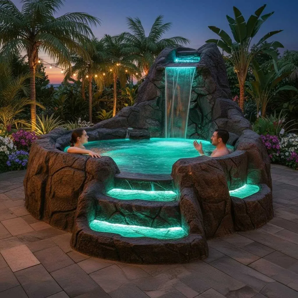 Experience the Magic of the Stunning Volcano Hot Tub - An Unforgettable ...
