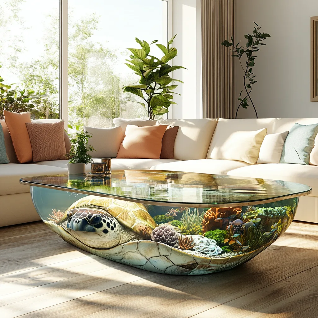 Dive Into Elegance - How Turtle Aquarium Coffee Tables Bring Nature and Style Together