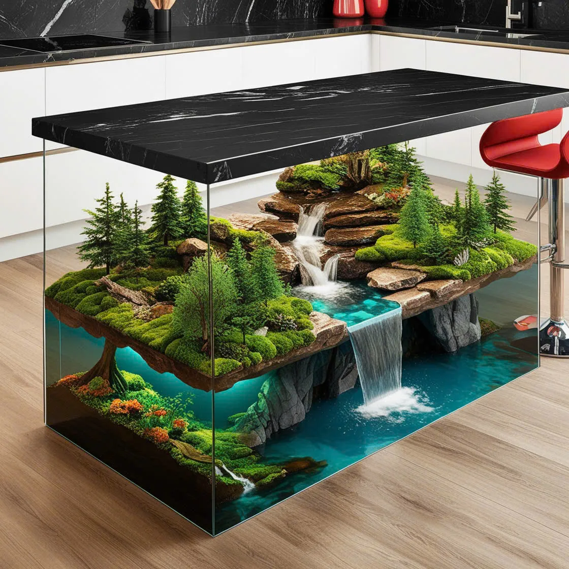 Elevate Your Kitchen Design with Waterfall Kitchen Islands: The Perfect ...