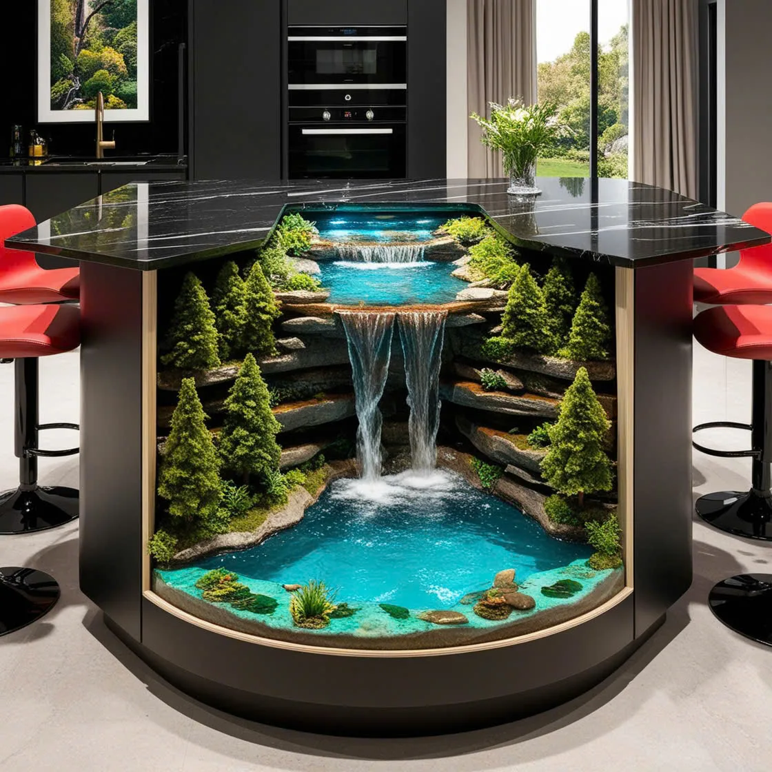 Elevate Your Kitchen Design with Waterfall Kitchen Islands: The Perfect ...