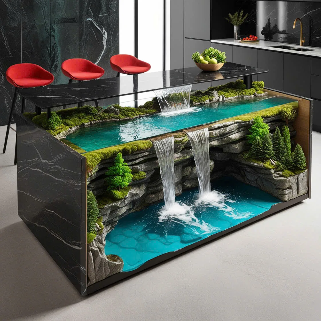 Elevate Your Kitchen Design with Waterfall Kitchen Islands: The Perfect ...