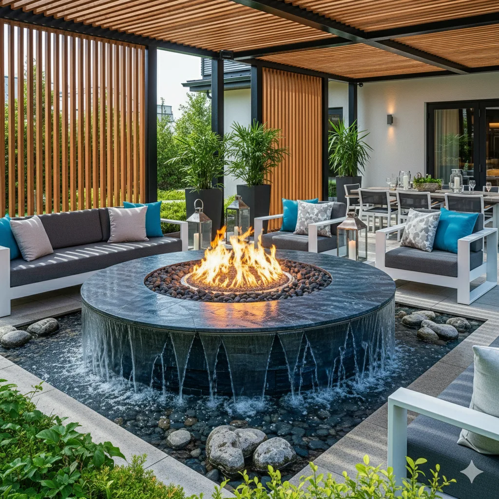 Transform Your Outdoor Space with the Elegance of Waterfall Fire Tables – A Modern Take on Cozy ...