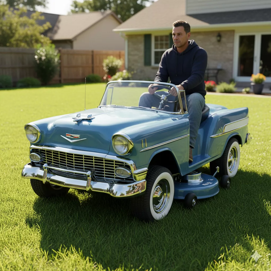 The Ultimate Guide to Classic Car Riding Lawn Mowers - Merging Retro ...