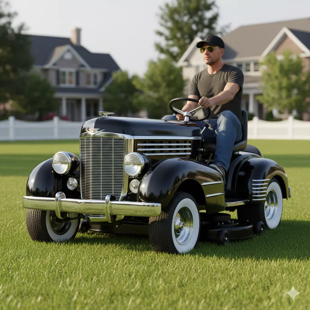 The Ultimate Guide to Classic Car Riding Lawn Mowers - Merging Retro ...