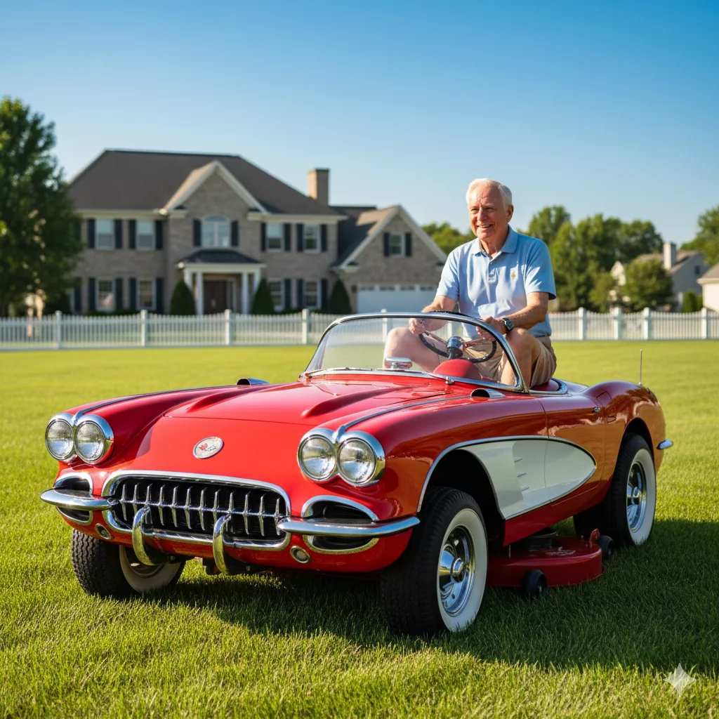 The Ultimate Guide to Classic Car Riding Lawn Mowers - Merging Retro ...