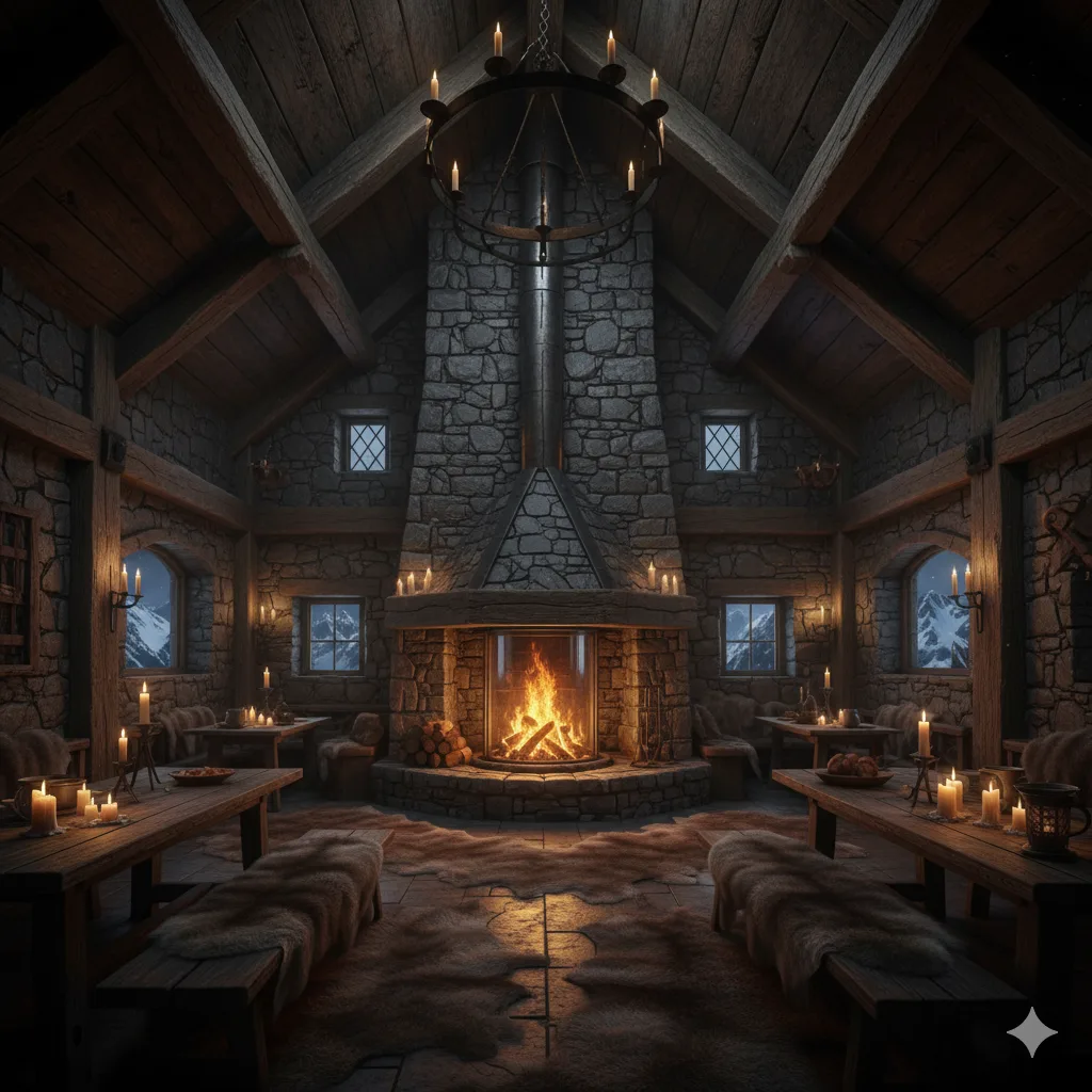 Enchanting Views and Cozy Comforts: Exploring the Magic of Epic Cabin Fireplaces