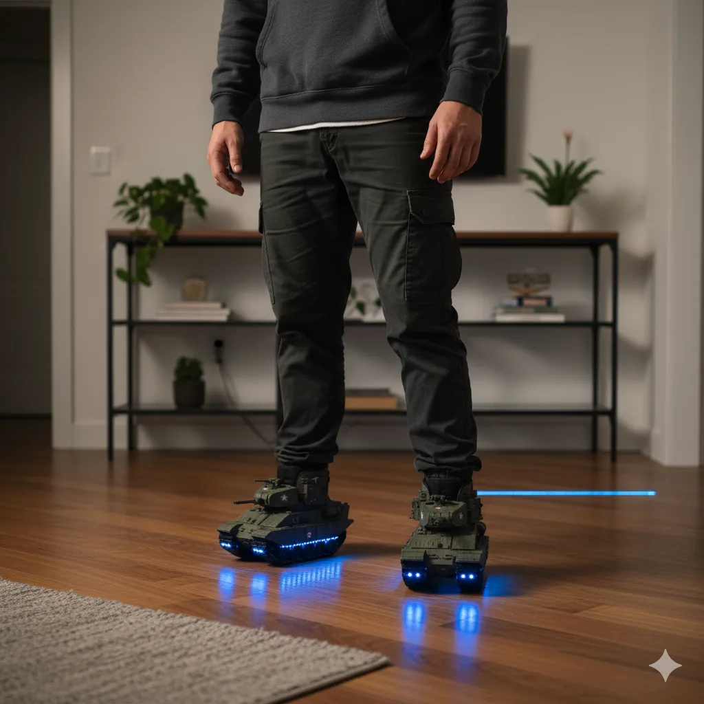 Discover the Future of Footwear - The Revolutionary Motorized Tank Boots