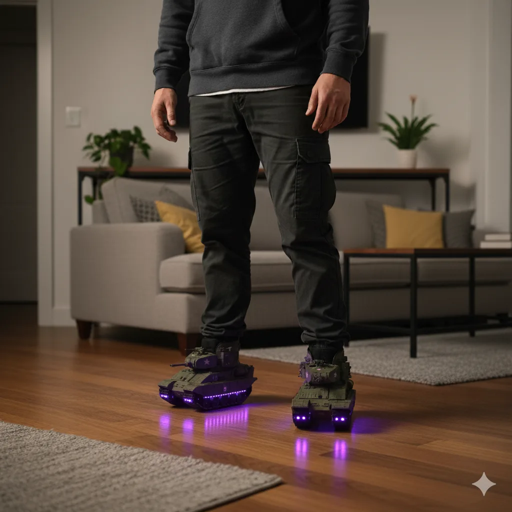 Discover the Future of Footwear - The Revolutionary Motorized Tank Boots