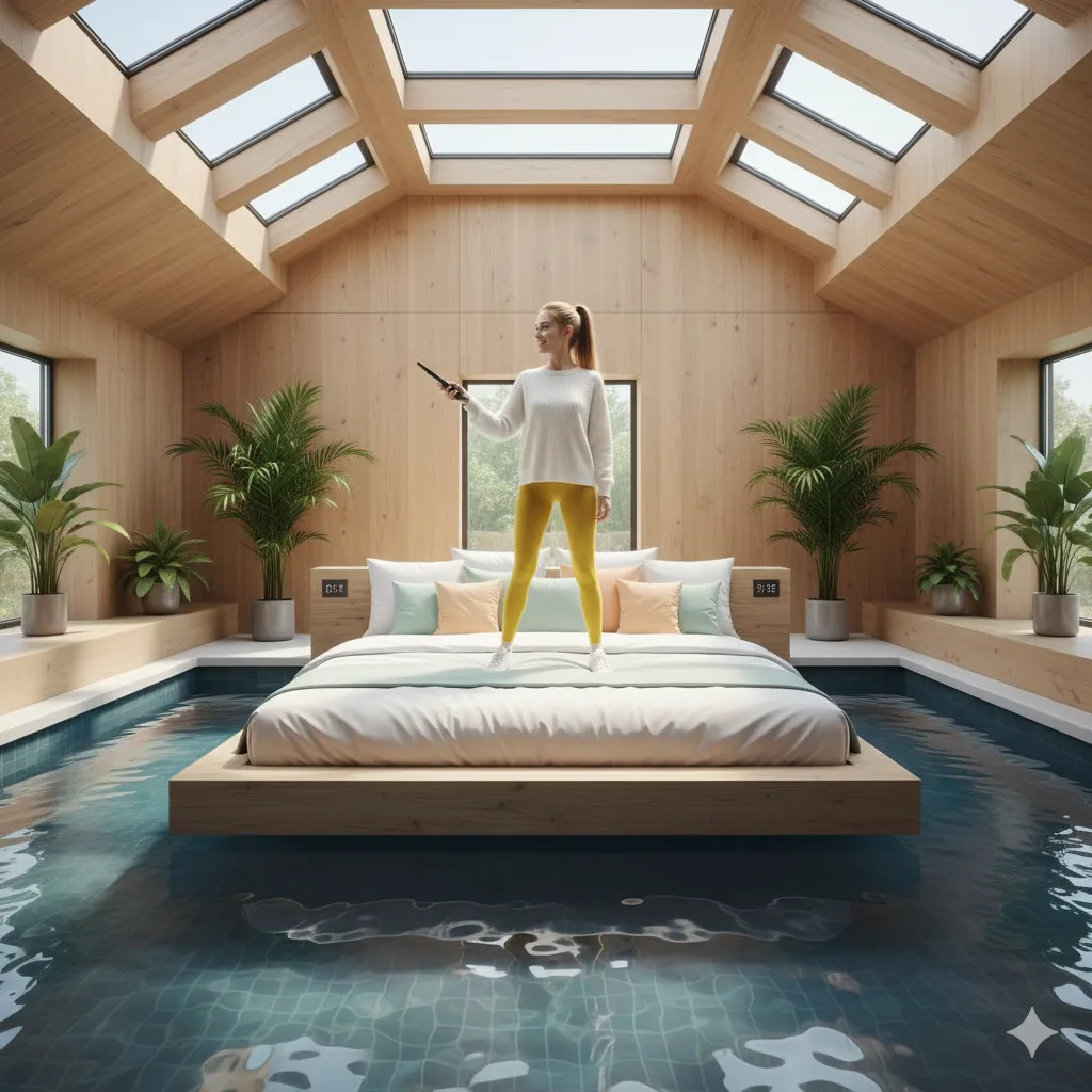 Water Bedrooms Have Motorized Beds - The Future of Restful Luxury