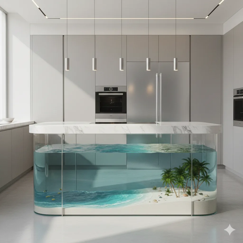 Transform Your Kitchen with a Stunning Beach Island Setting – A Touch ...
