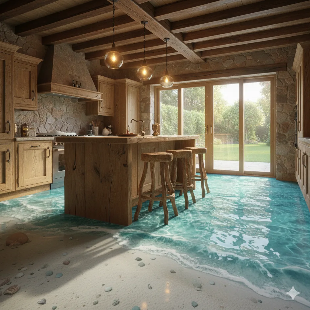 Dive into the Depths of Style and Durability with Epoxy Ocean Kitchen Flooring - The Ultimate ...