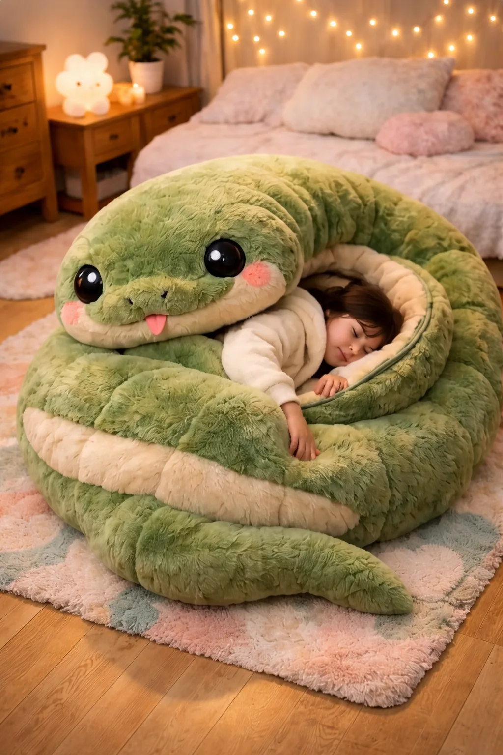 Discover the Comfort of Nature with the Fulffy Snake Sleeping Bag ...