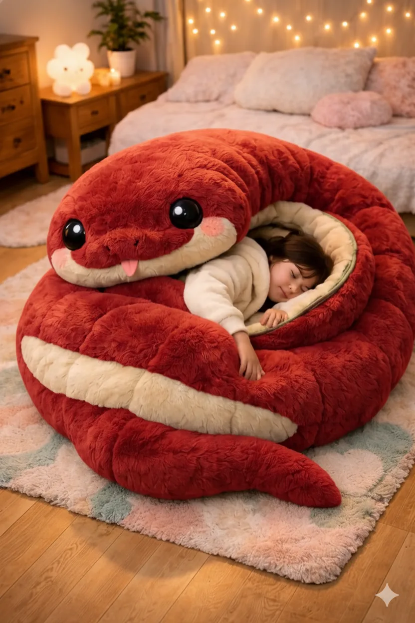 Discover the Comfort of Nature with the Fulffy Snake Sleeping Bag ...