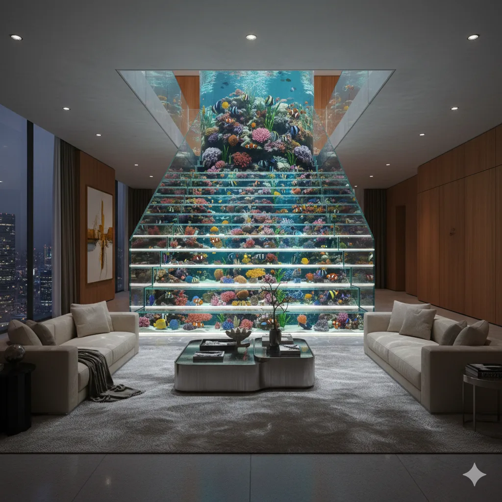 Elevate Your Space with a Luxury Aquarium Staircase – The Ultimate ...