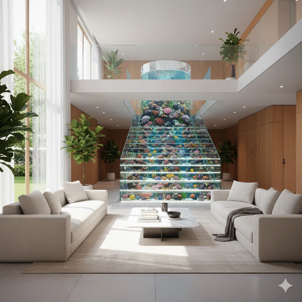 Elevate Your Space with a Luxury Aquarium Staircase – The Ultimate ...