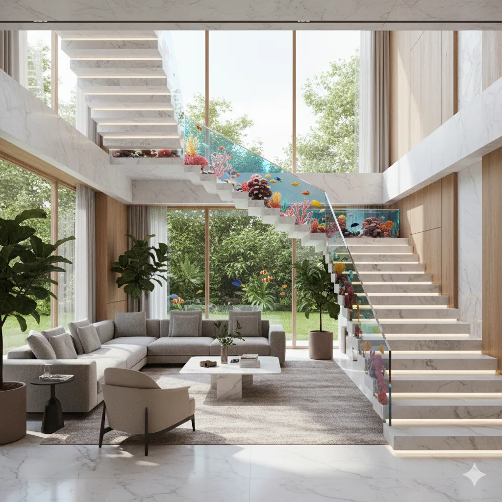 Elevate Your Space with a Luxury Aquarium Staircase – The Ultimate ...