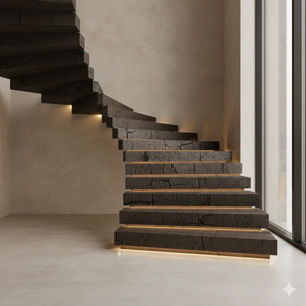Elevate Your Space with a White Pebble Epoxy Staircase - A Modern Touch ...