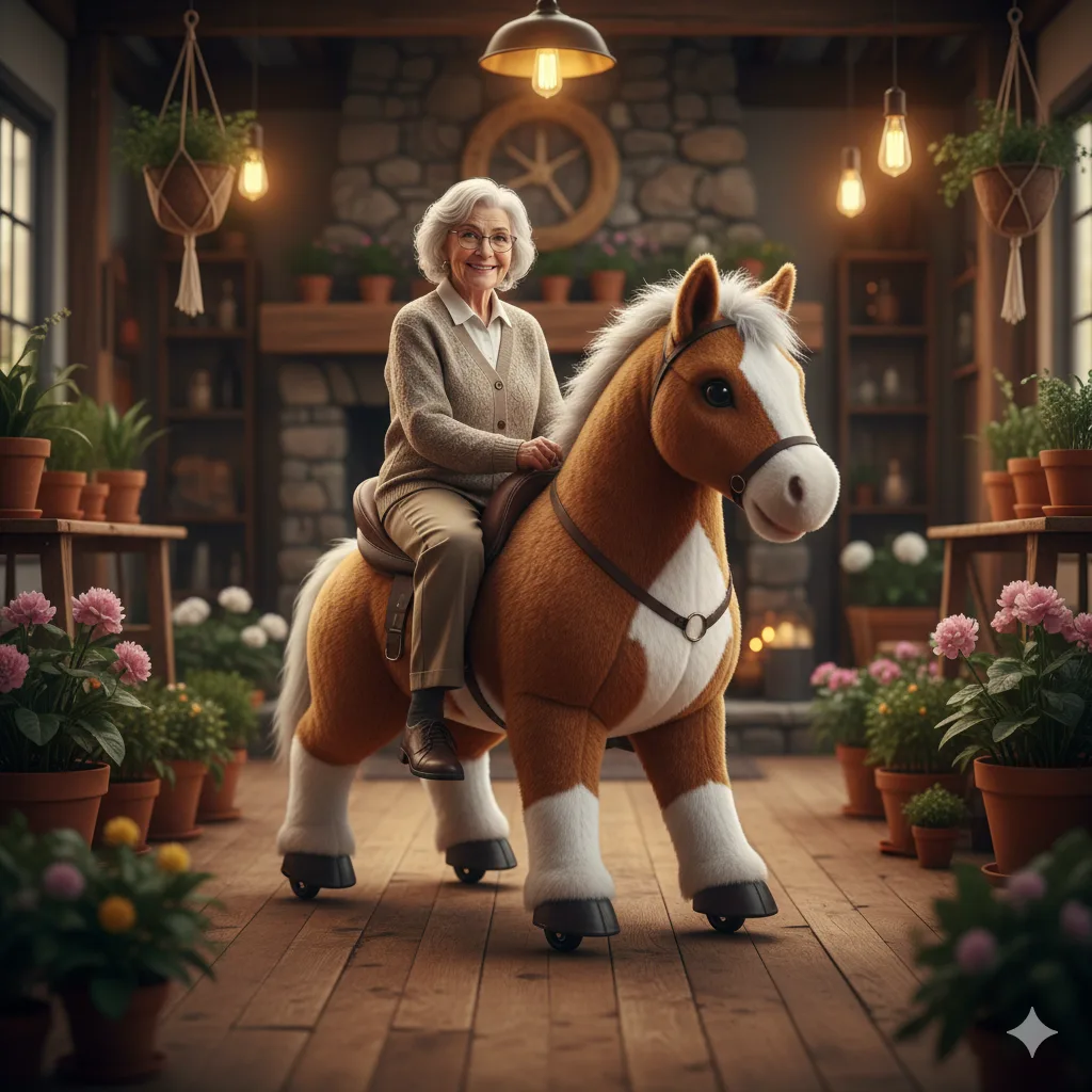 Experience Comfort and Charm with the Walking Shetland Horse Recliner ...