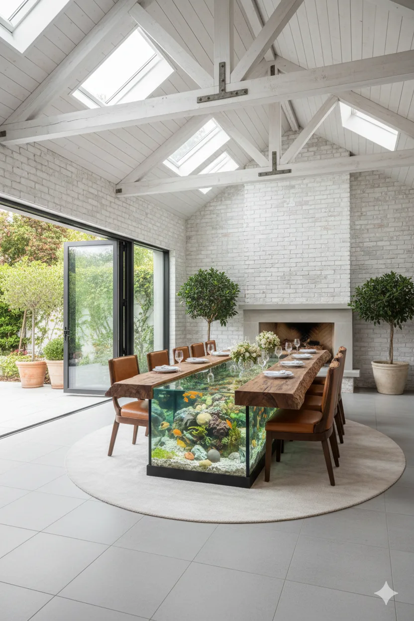 Dive into Style and Functionality with an Aquarium Dining Table - The ...