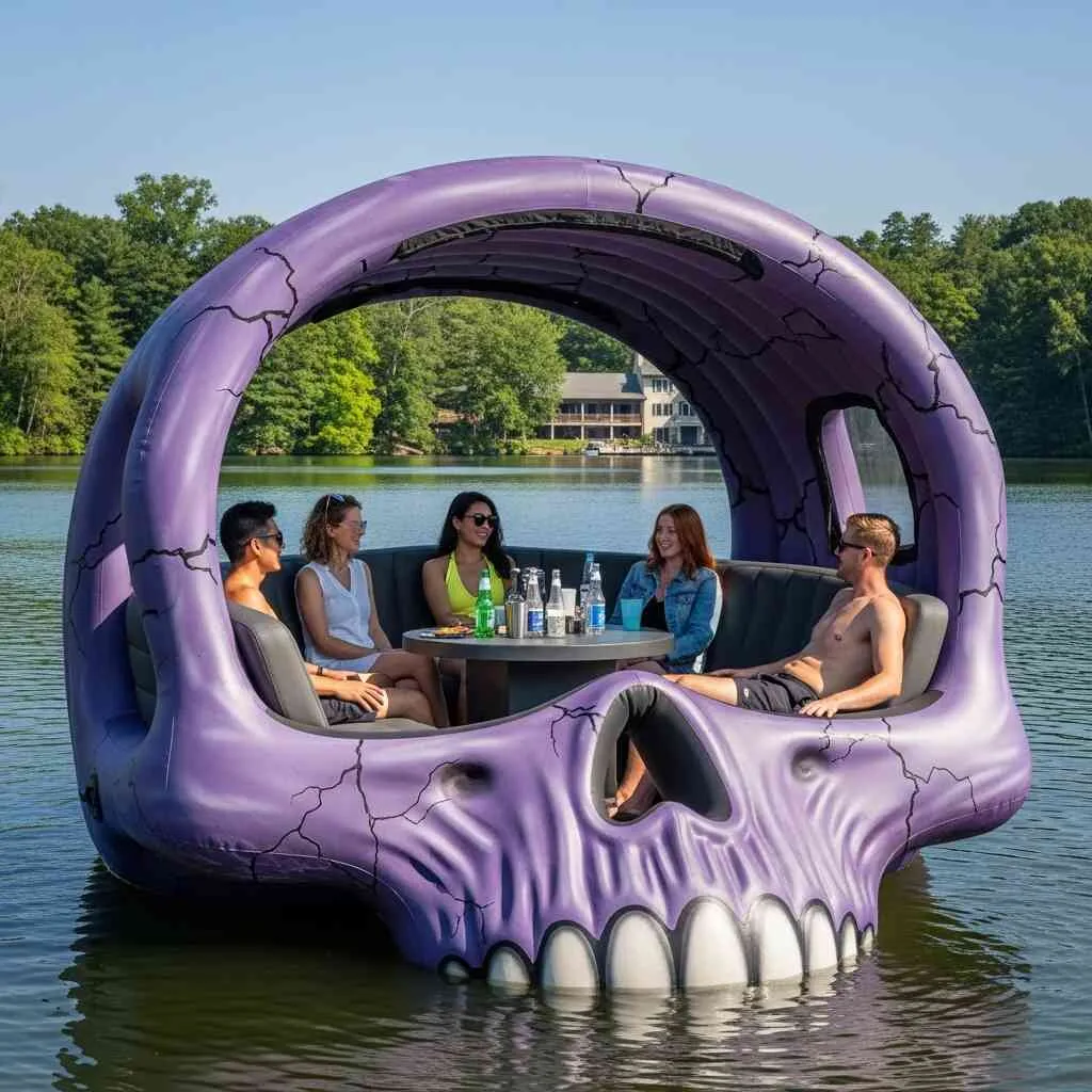 Dive into Quirky Fun with the Inflatable Skull Lake Float – A Must-Have ...