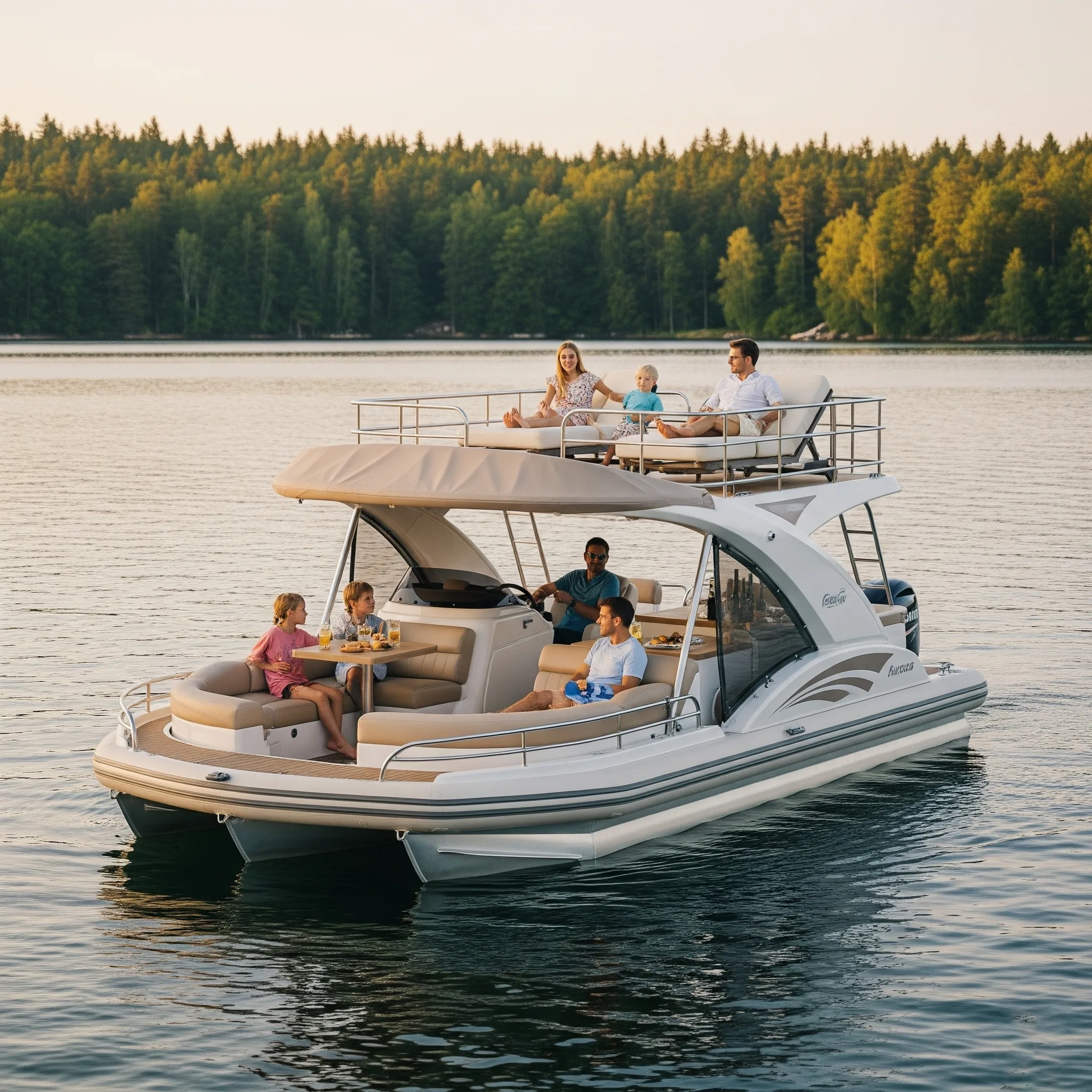 Explore Luxury and Fun with an Inflatable Yacht Lake Float - Your ...